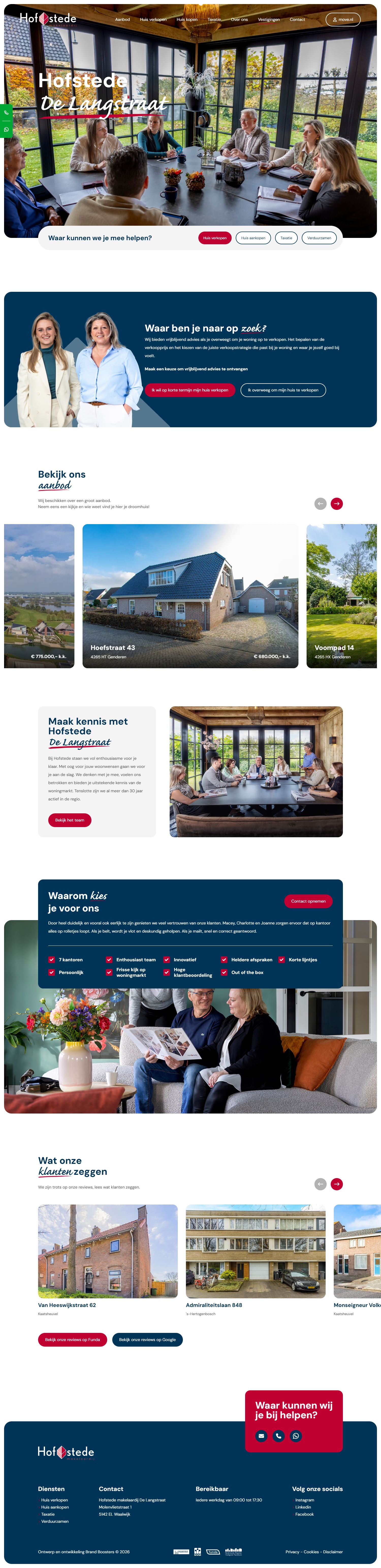 Hofstede Makelaardij de Langstraat scores a 9 out of 28 reviews